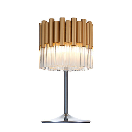 Harrogate 3 Bulbs Table Lamp In Gold | Elegant Lighting UK